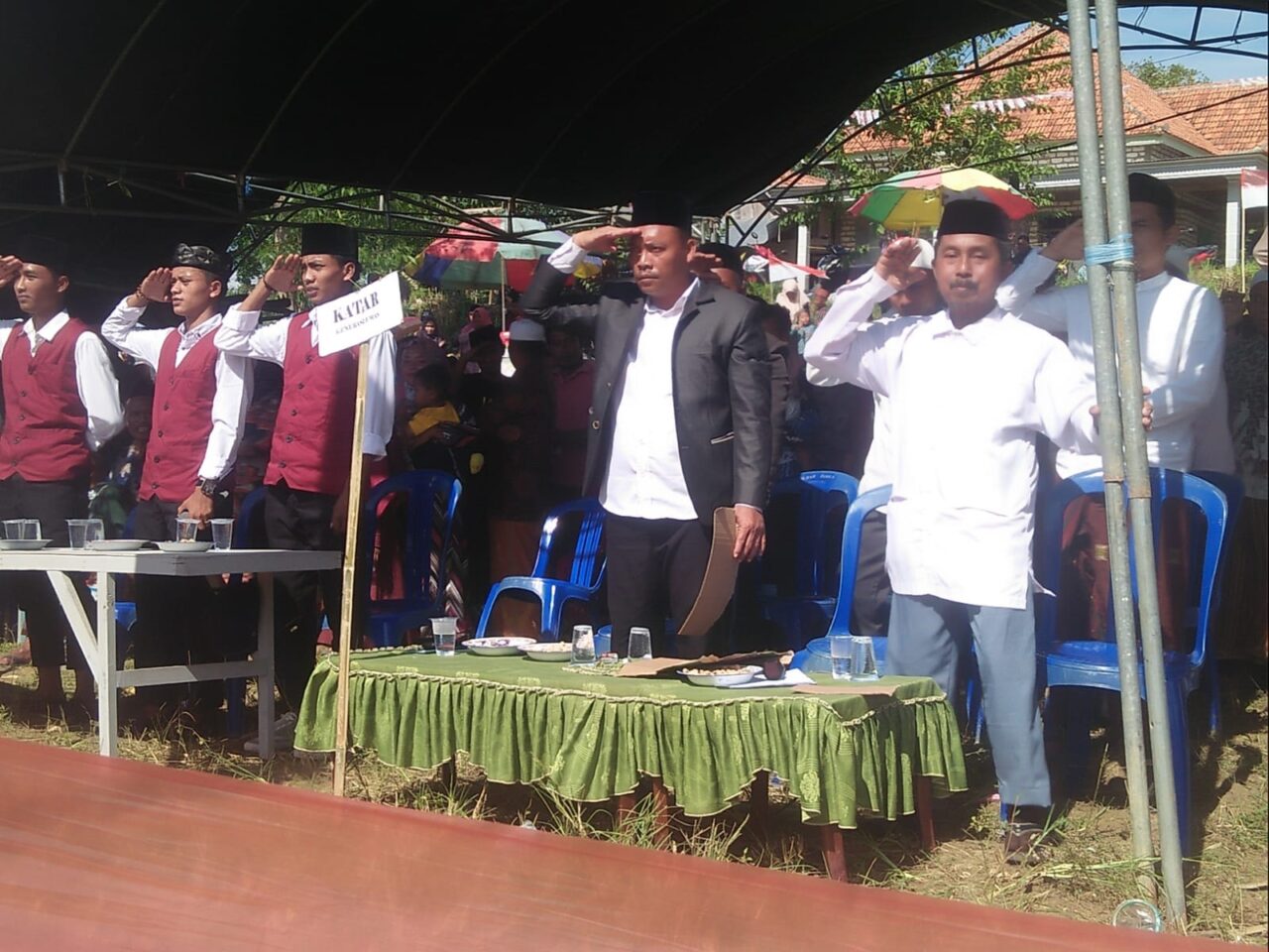 Pemdes Tobai Tengah Gelar Upacara HUT Kemerdekaan RI Yang Pertama Kali